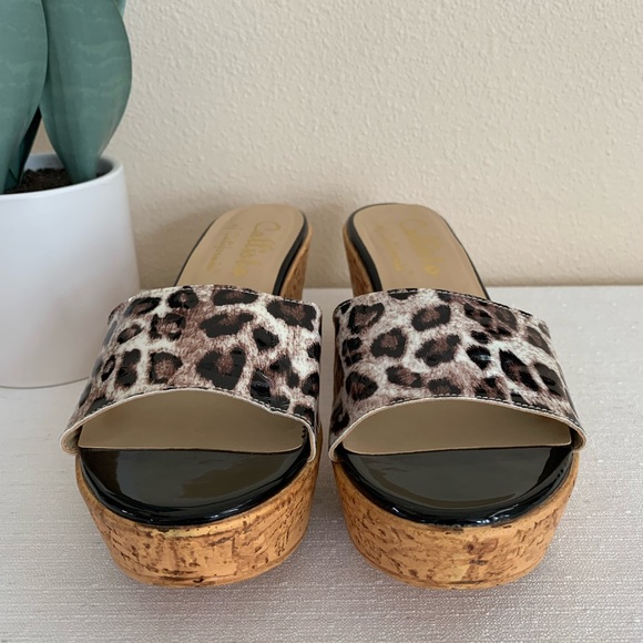 Callisto | Shoes | New Callisto Of California Cheetah Print Wedge ...